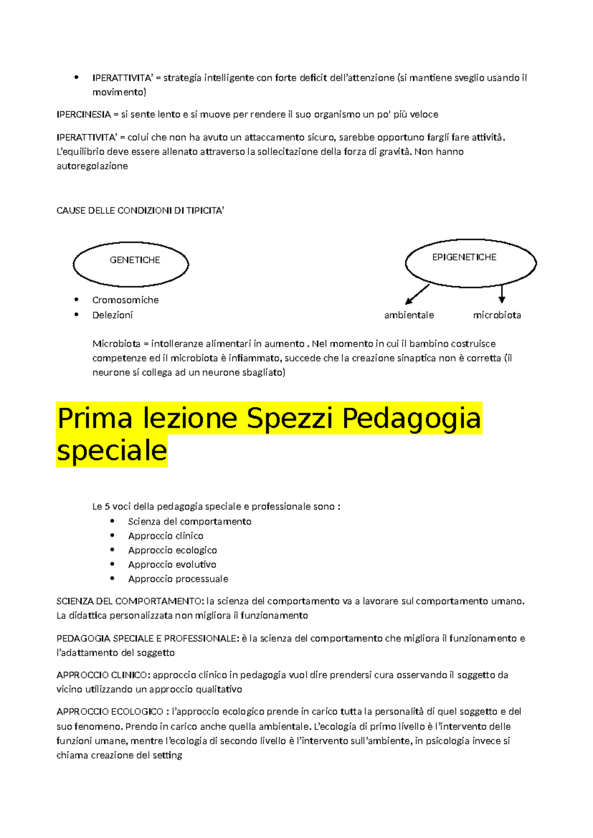 Spezzi - IPERATTIVITA’ = strategia intelligente con forte deficit dell ...