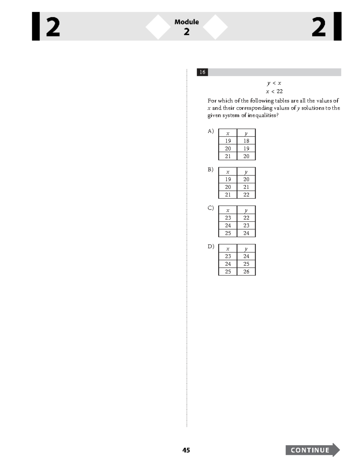 Hard Math - Lesson 4 - SAT Practice Test 7 - Module 2 (Q16-Q27) - Studocu