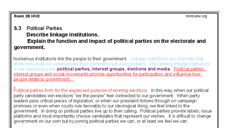 Linkage Institutions: Political Parties and Their Impact on Democracy ...