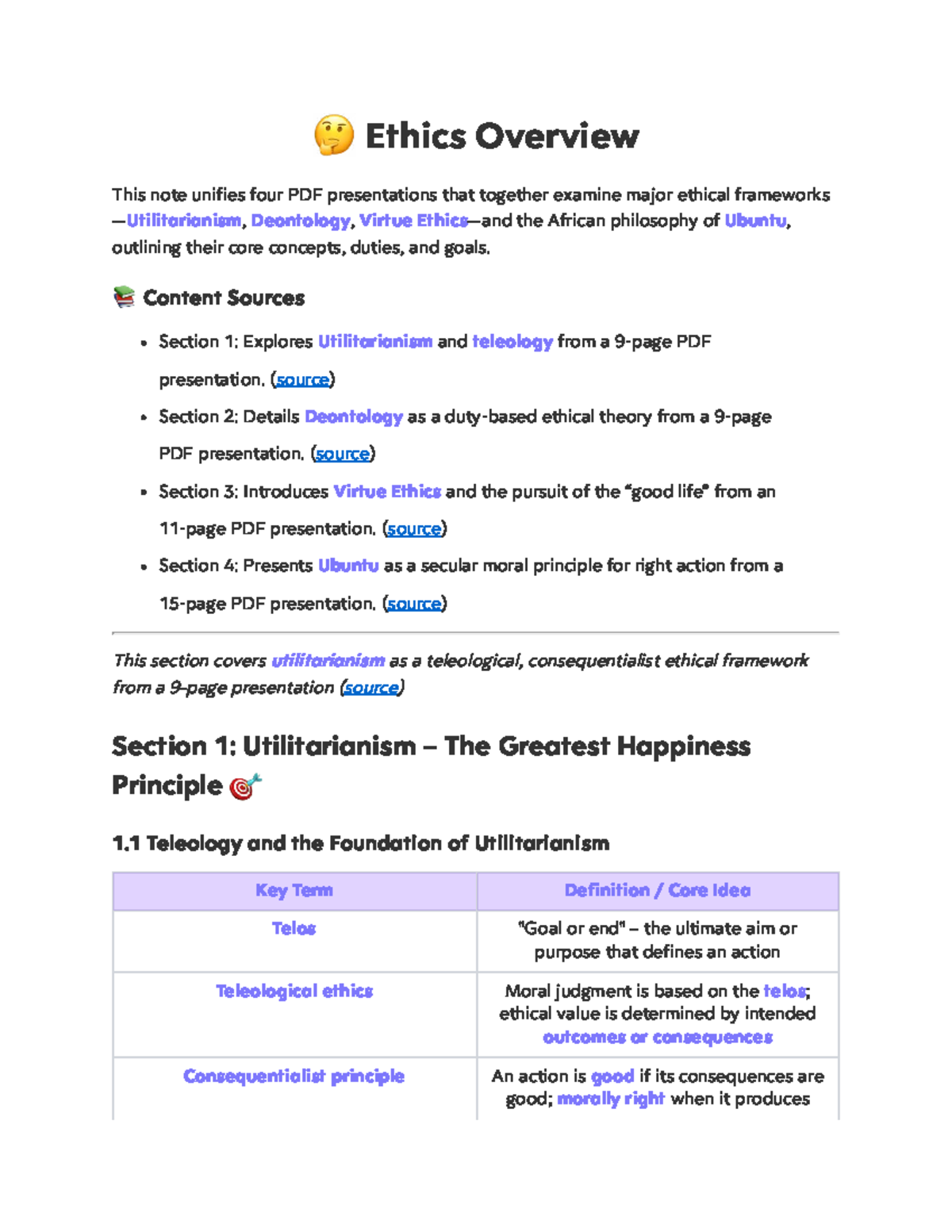 Ethics Overview: Utilitarianism, Deontology, Virtue Ethics & Ubuntu ...