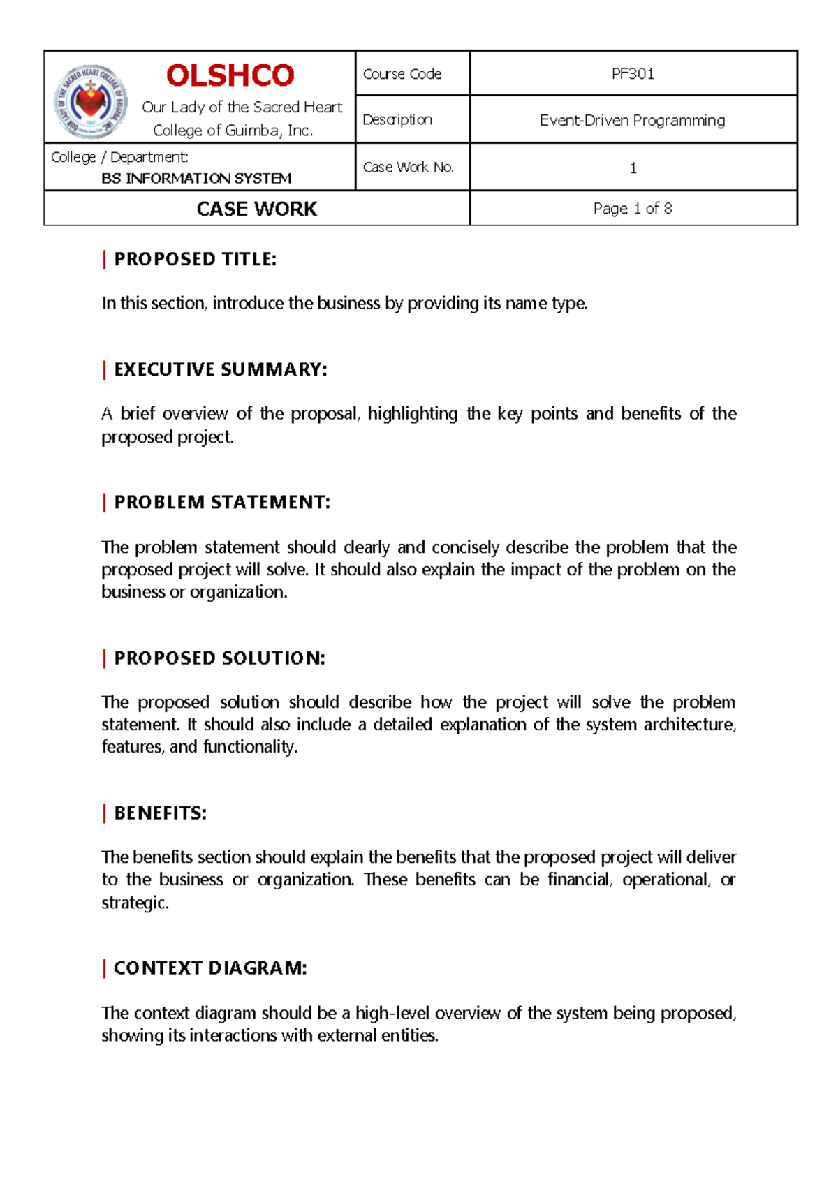 Title Proposal - Group 2 - OLSHCO Our Lady of the Sacred Heart College ...