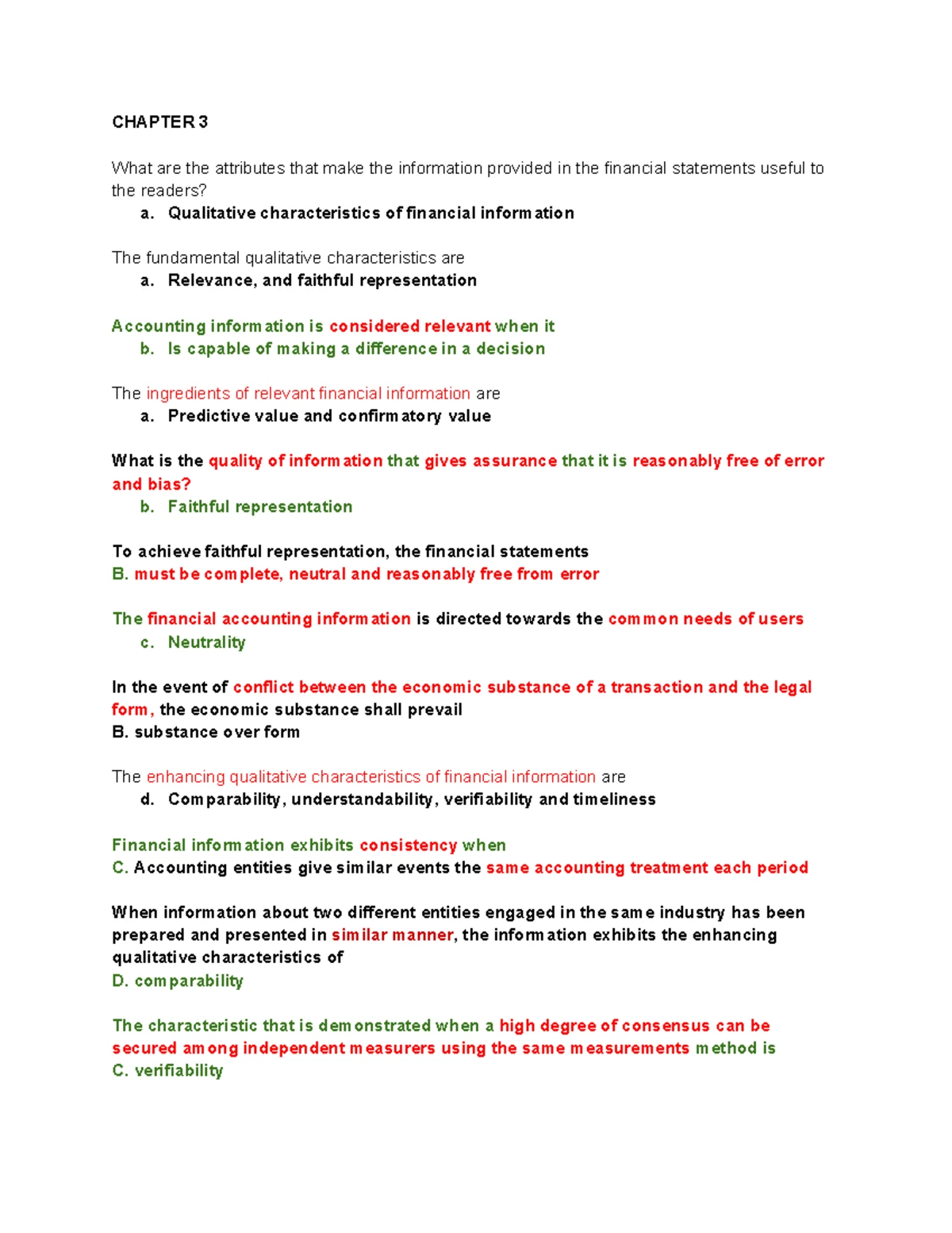 Chapter 1 - CFAS - Valix Notes on Accounting Concepts & MCQs - Studocu