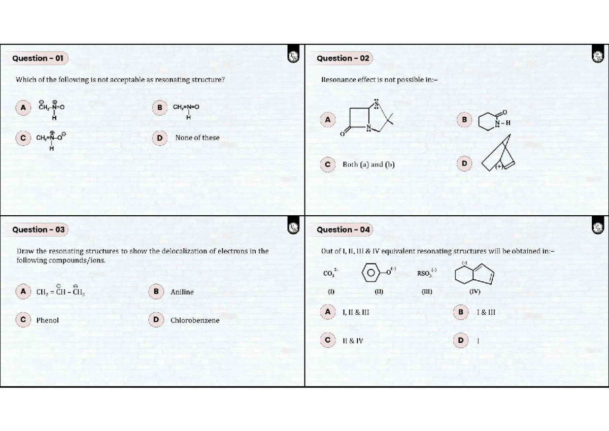 GOC 09 Class Notes: Resonance Structures & Stability Analysis - Studocu