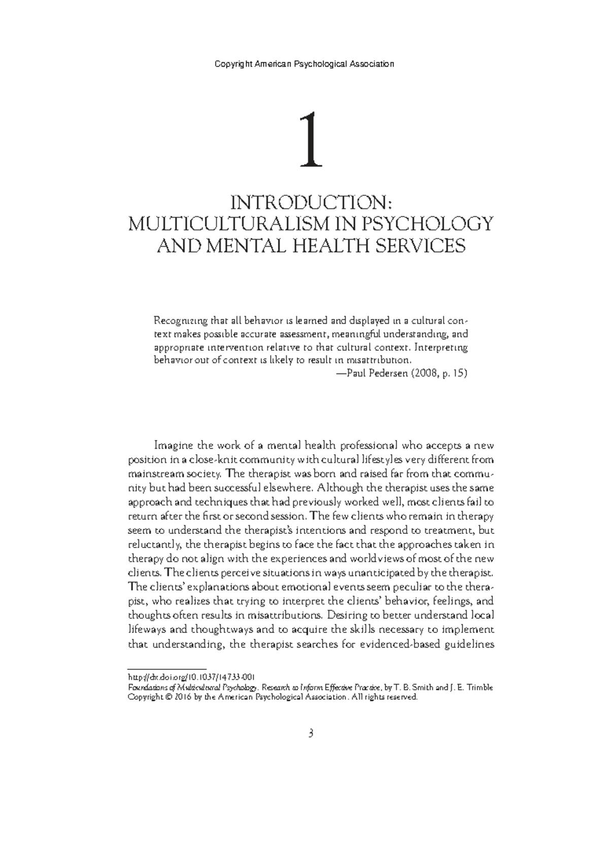 Foundations of Multicultural Psychology: An Overview of Key Concepts ...