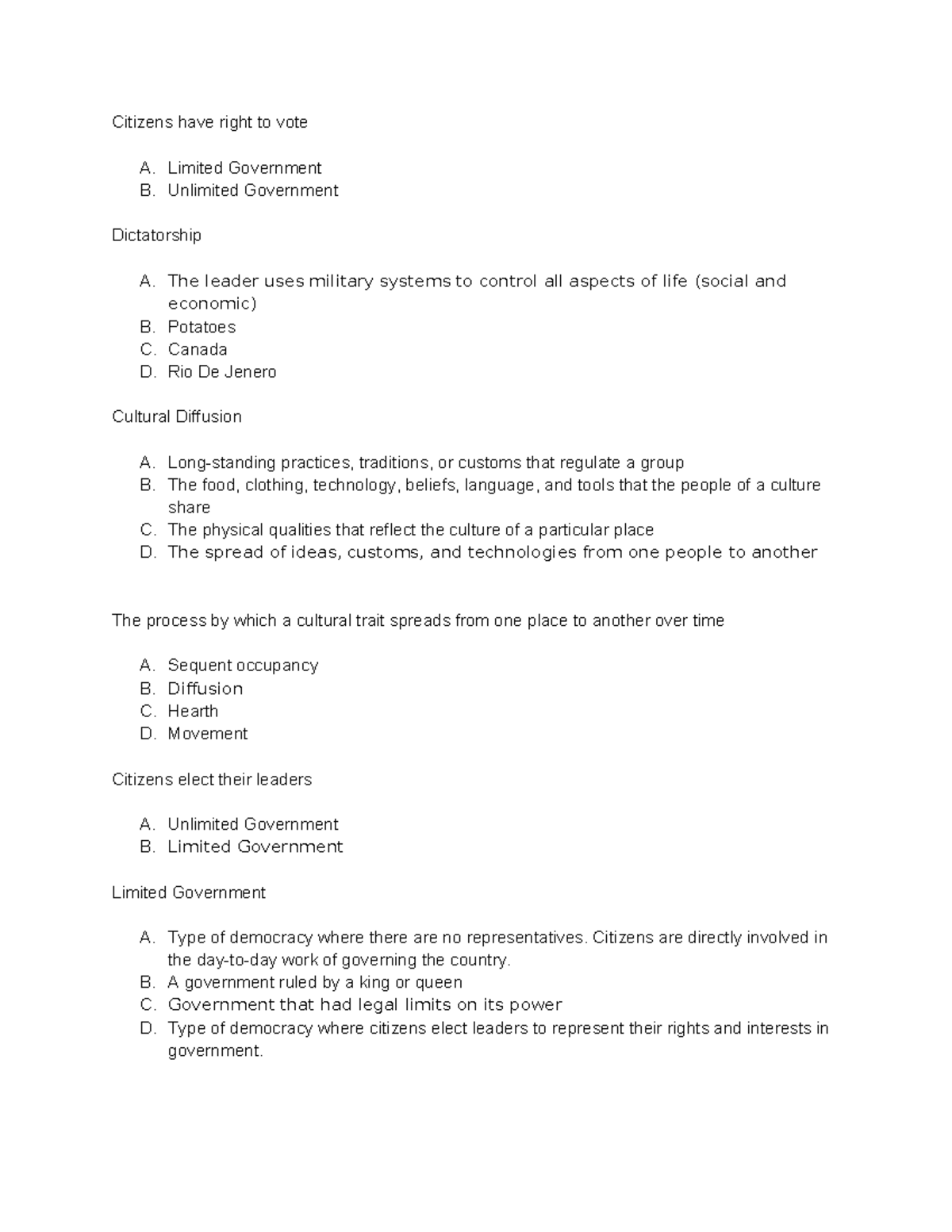 Understanding Types of Government: Limited vs. Unlimited Government ...