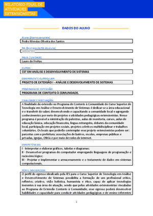Projeto-integrado-I - SISTEMA DE ENSINO 100% ONLINE ANÁLISE E ...