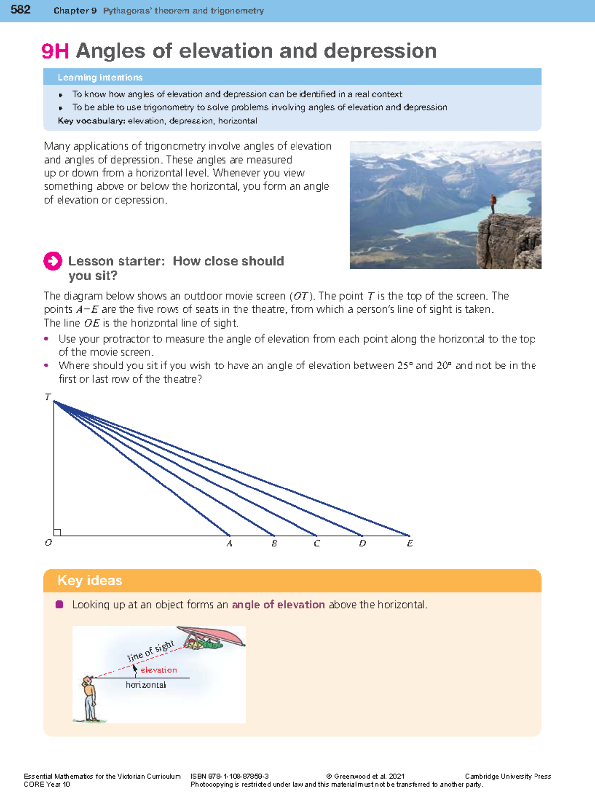 9H Angles of Elevation and Depression: Understanding Trigonometry ...