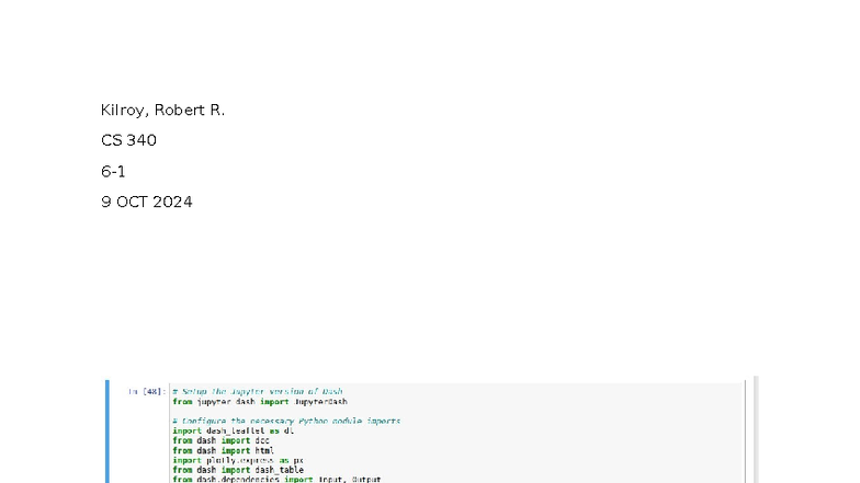 Module 6-1 CS 340: JupyterDash Configuration & CRUD Integration Guide ...