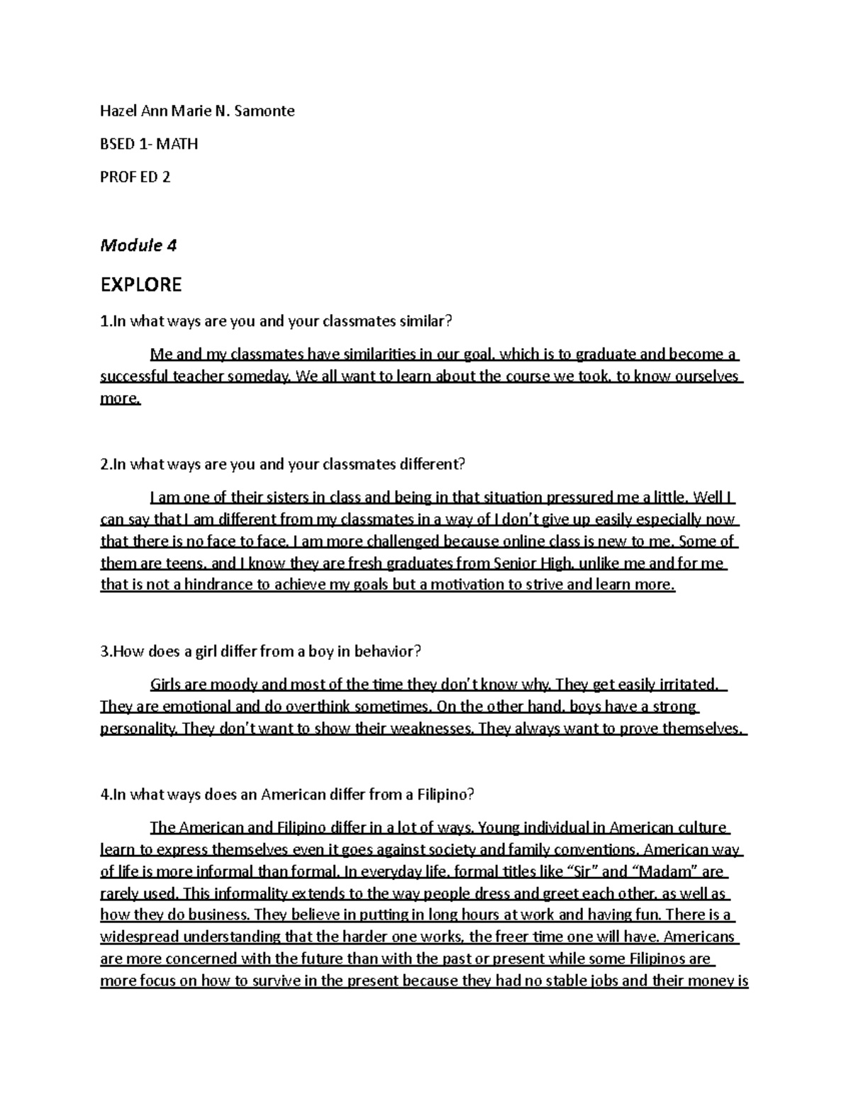 PROF ED 2 - Sept 11 print - Assignment - Hazel Ann Marie N. Samonte ...