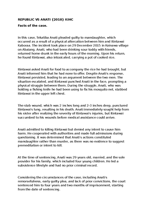 Written submissions - Fiji example - IN THE HIGH COURT OF FIJI AT SUVA ...