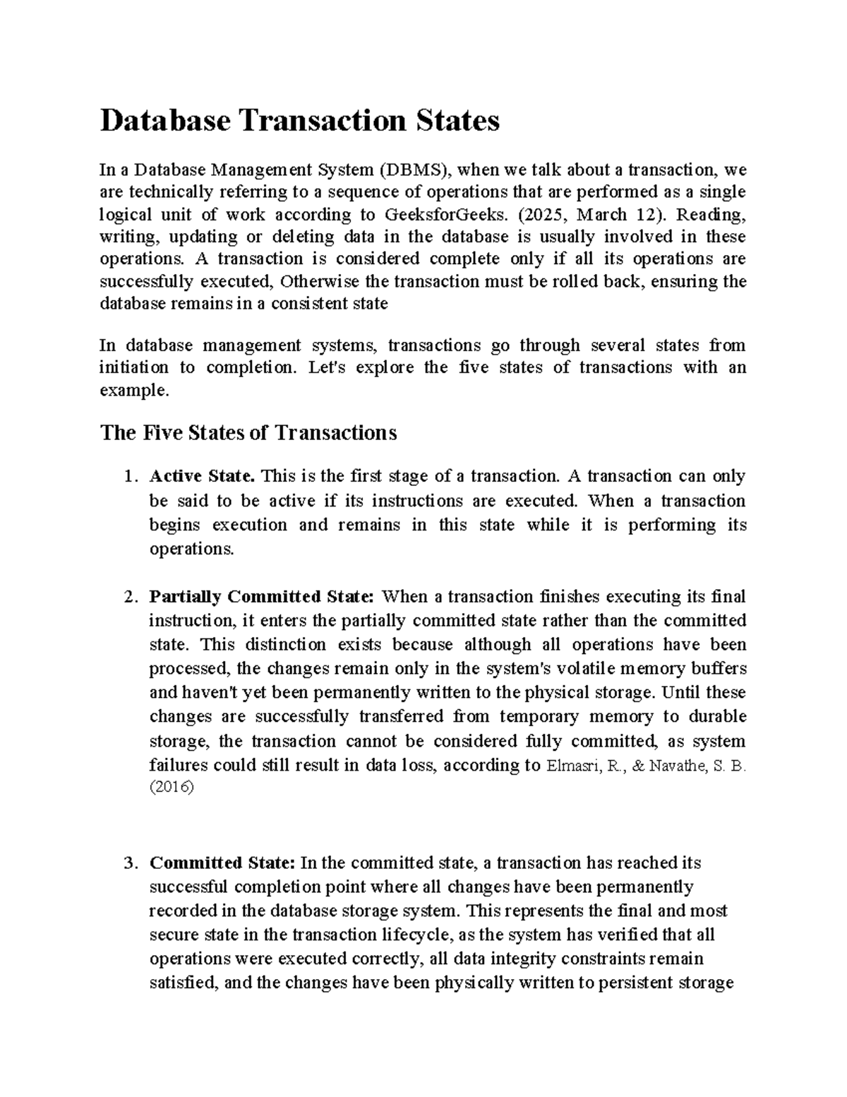 DBMS 101: Understanding Database Transaction States and Their Lifecycle ...