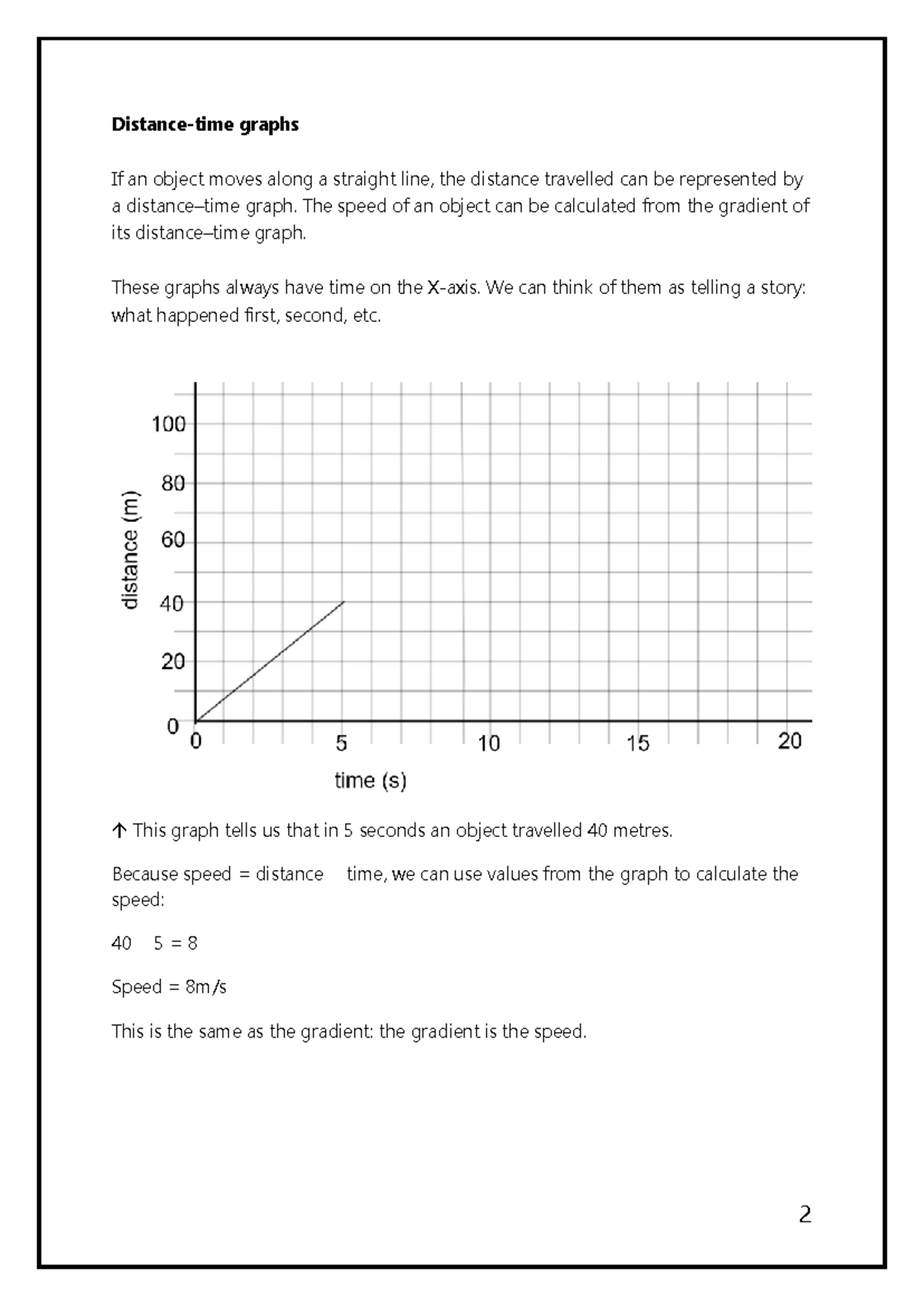 Kinematics Booklet: Understanding Graphs of Motion and Acceleration ...
