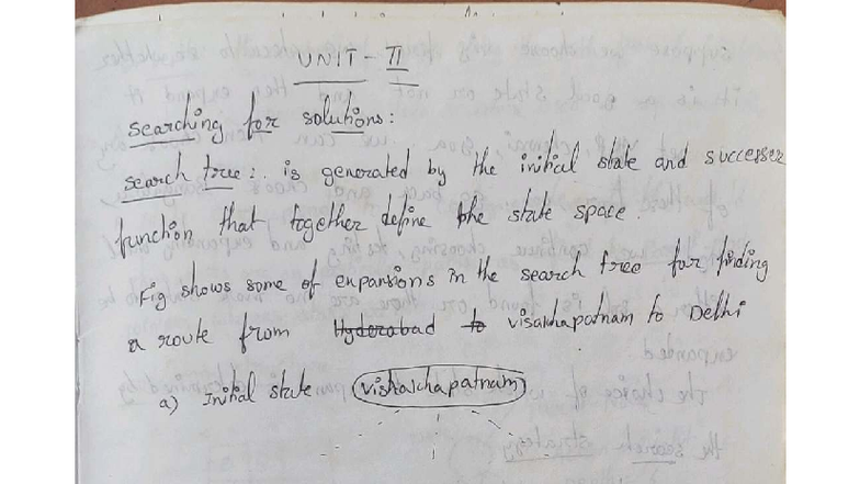 Artificial Intelligence Unit 2 Notes - R23: Search Strategies and ...