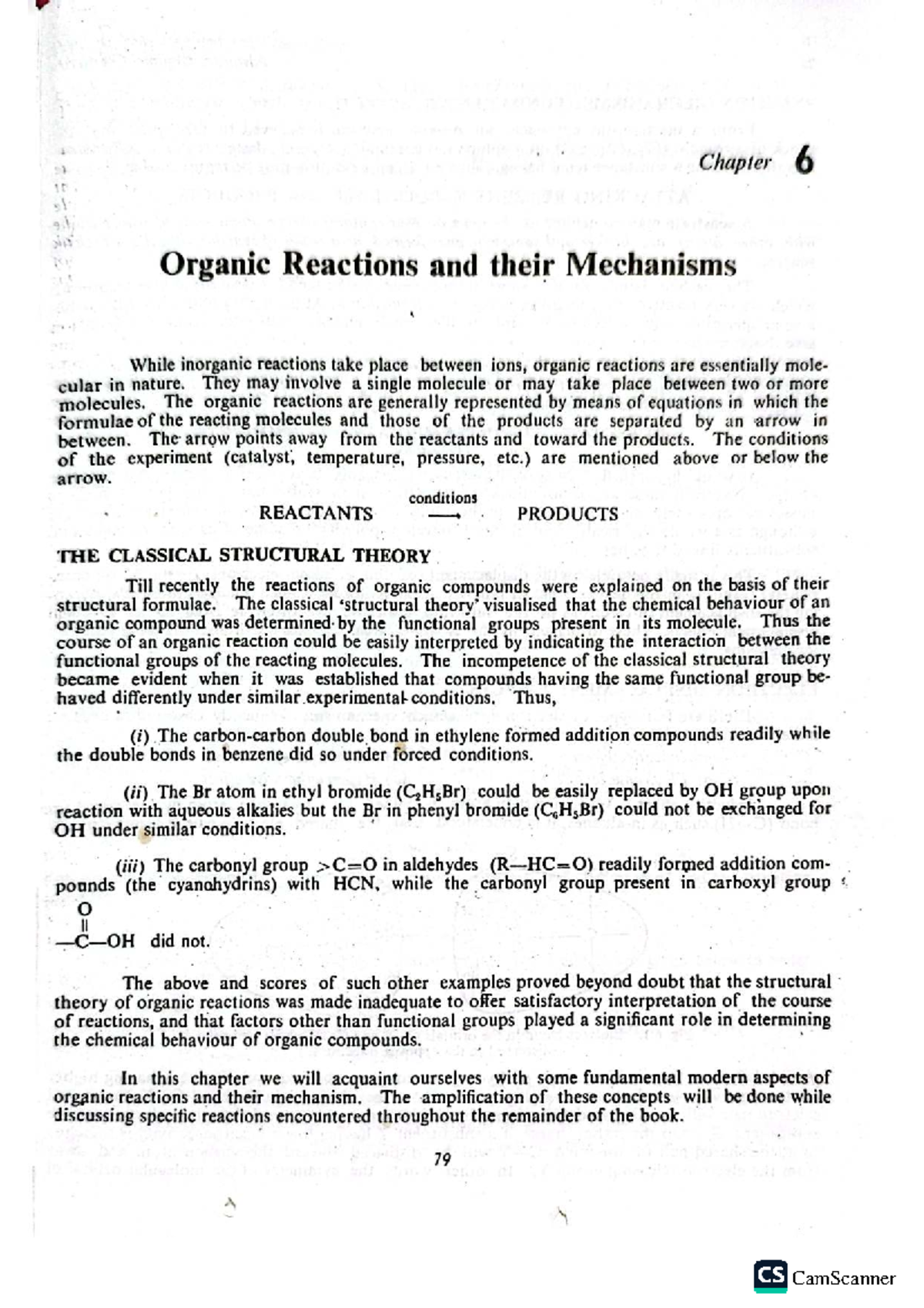 Chapter 6: Organic Reactions and Mechanisms in Advanced Organic ...