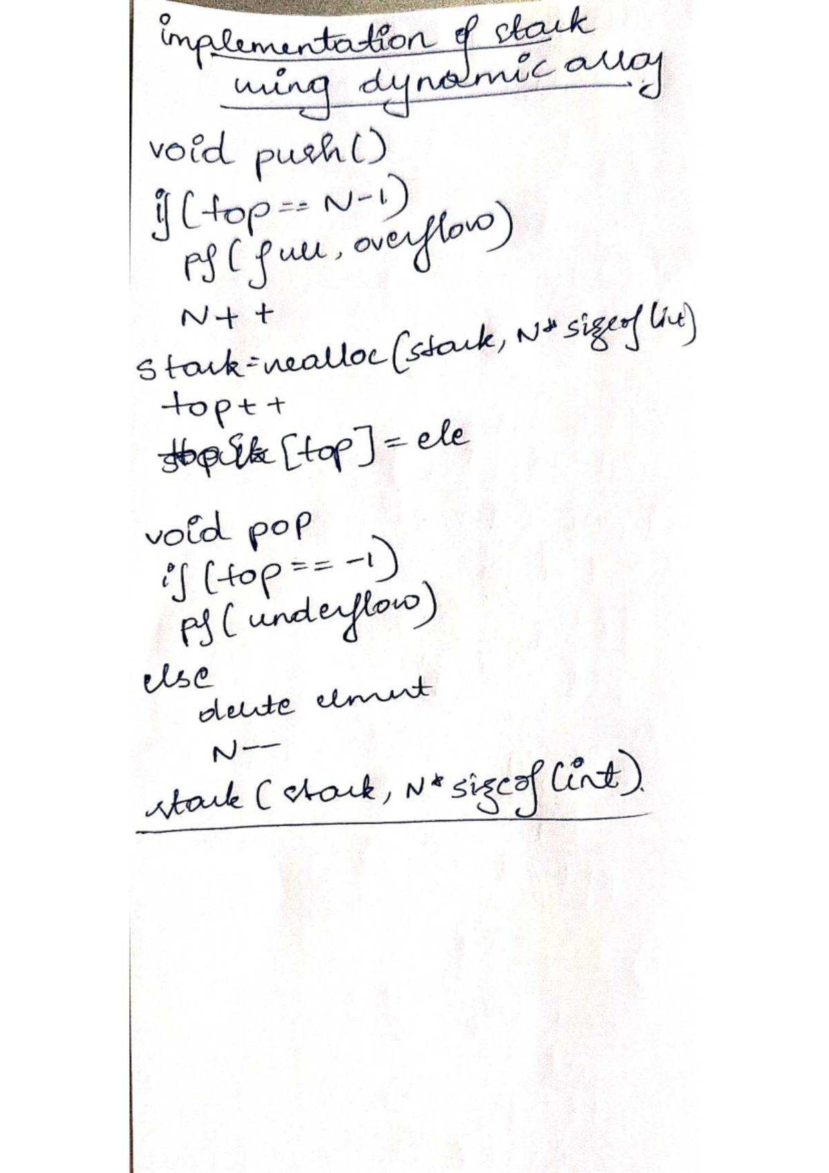 Implementation of Stack and Queue in Module 2 - Studocu