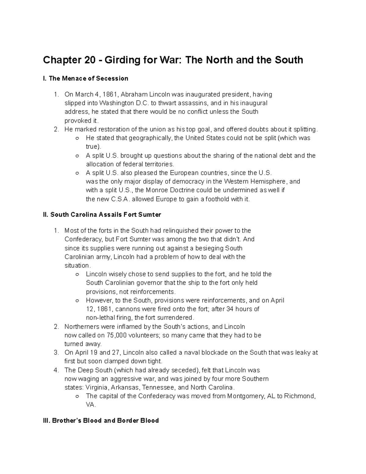 APUSH Chapter 22 - Chapter 22 - The Ordeal of Reconstruction I. The ...
