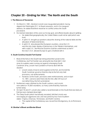 APUSH Chapter 30 - Chapter 30 - The War to End Wars I. War by Act of ...