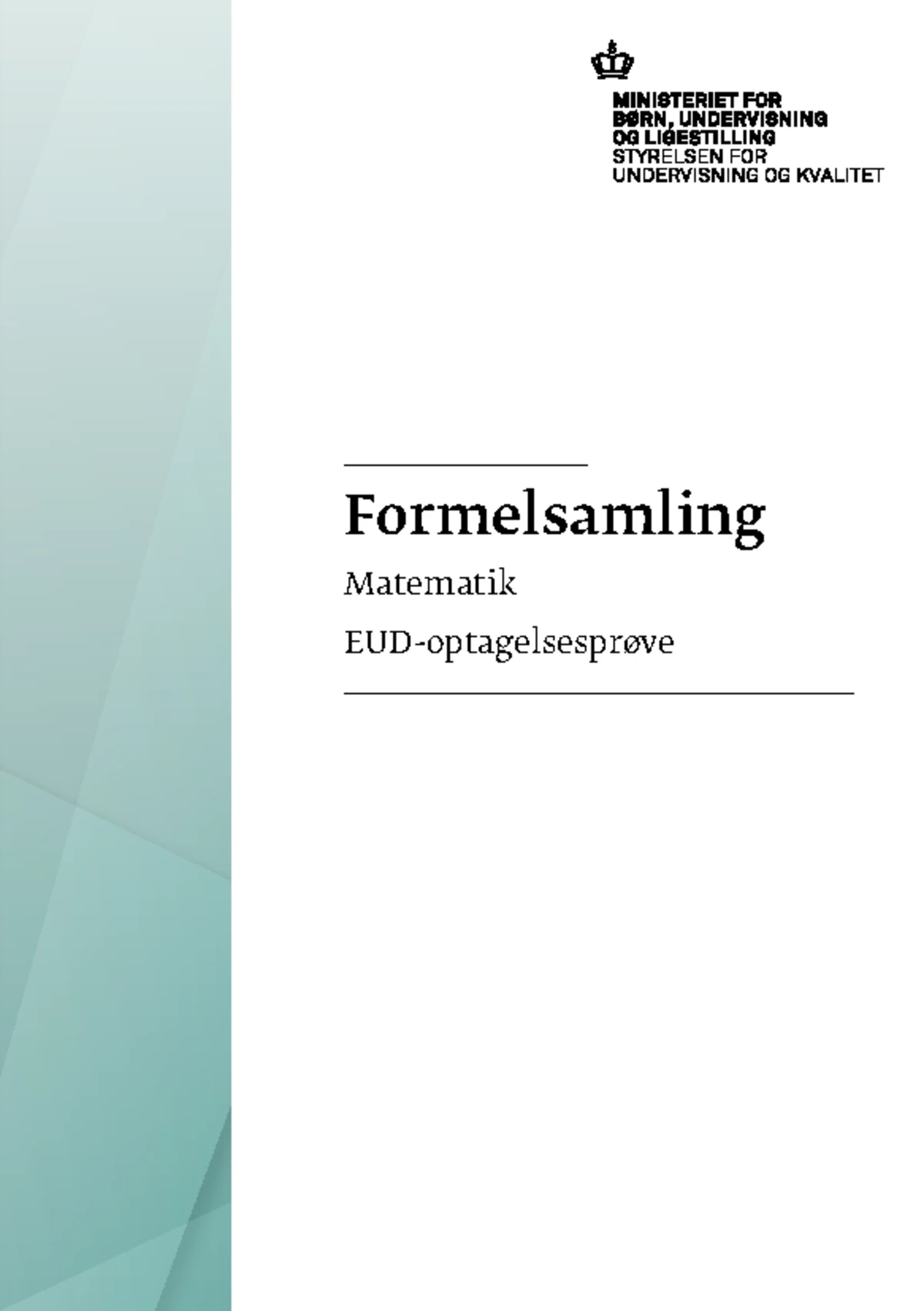 Mat B Formelsamling - MoR 2018: Matematik A B-niveau - Studocu