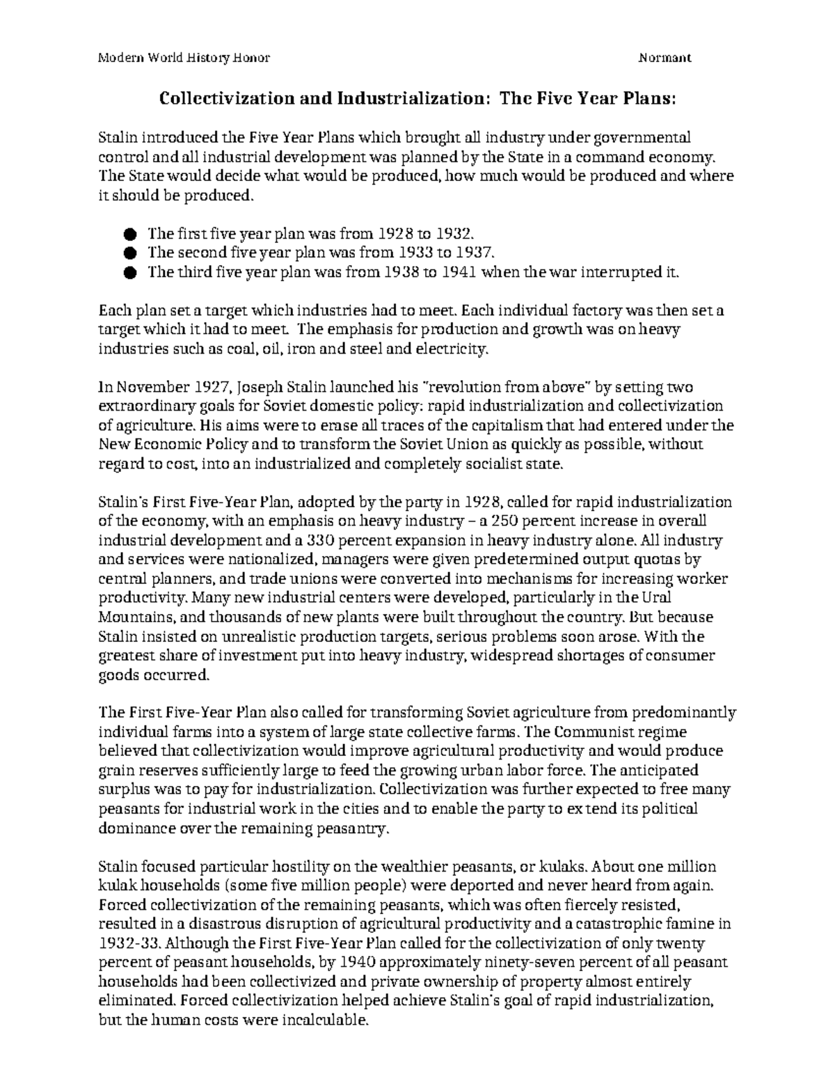 Stalin's 5-Year Plans: Collectivization & Industrialization Insights ...