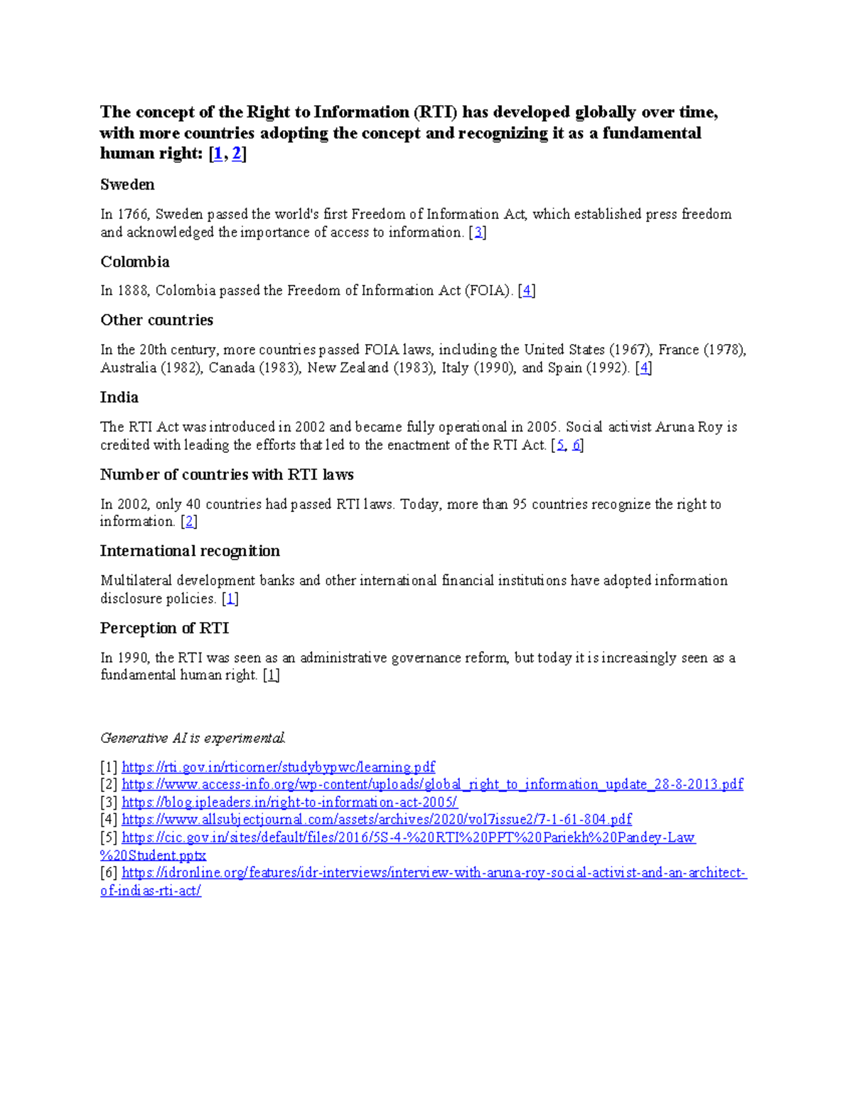 Rti - RTI - The concept of the Right to Information (RTI) has developed ...