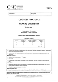 Chemistry ATAR - Grade: 11 - Western Australian Certificate of ...