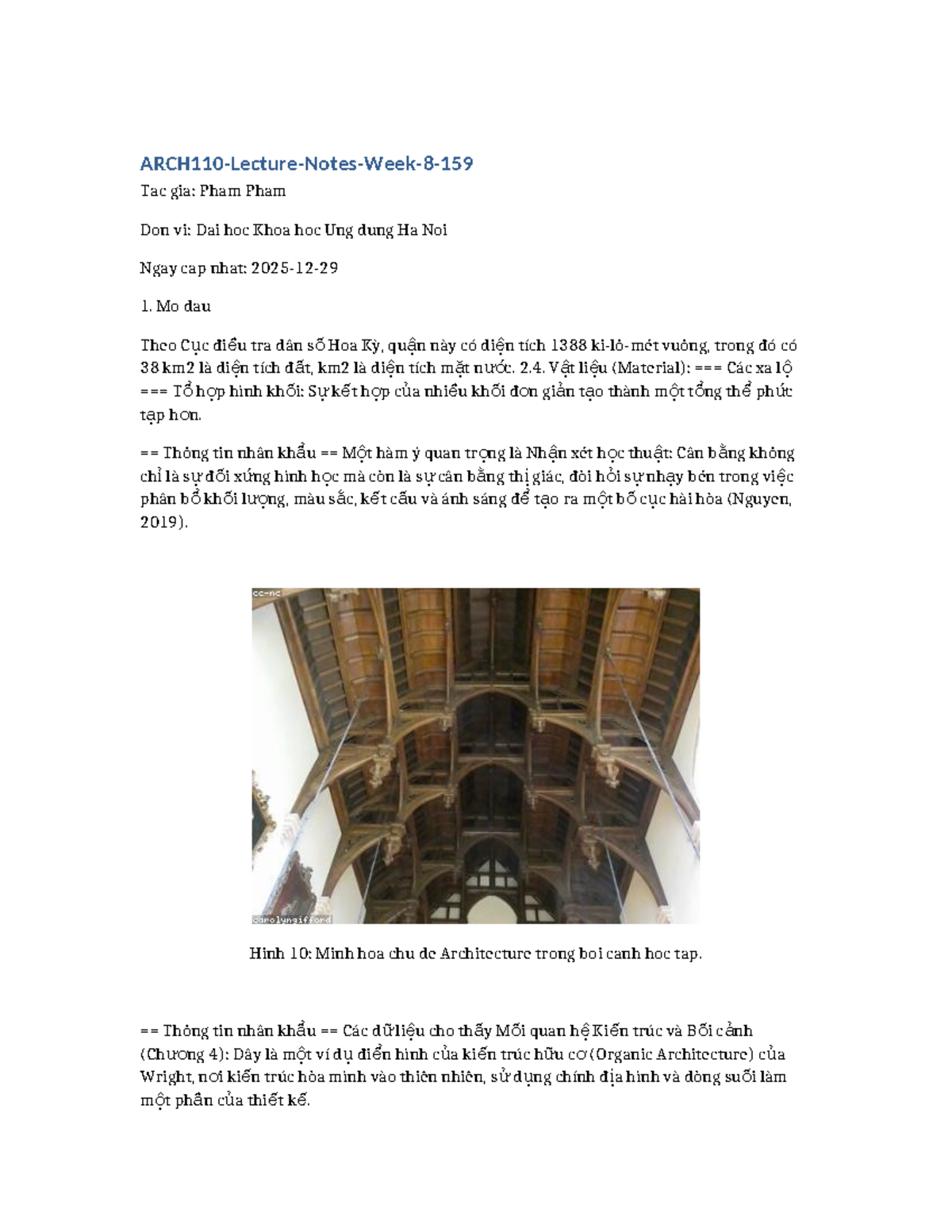 ARCH110 Lecture Notes: Understanding Architecture and Context - Studocu