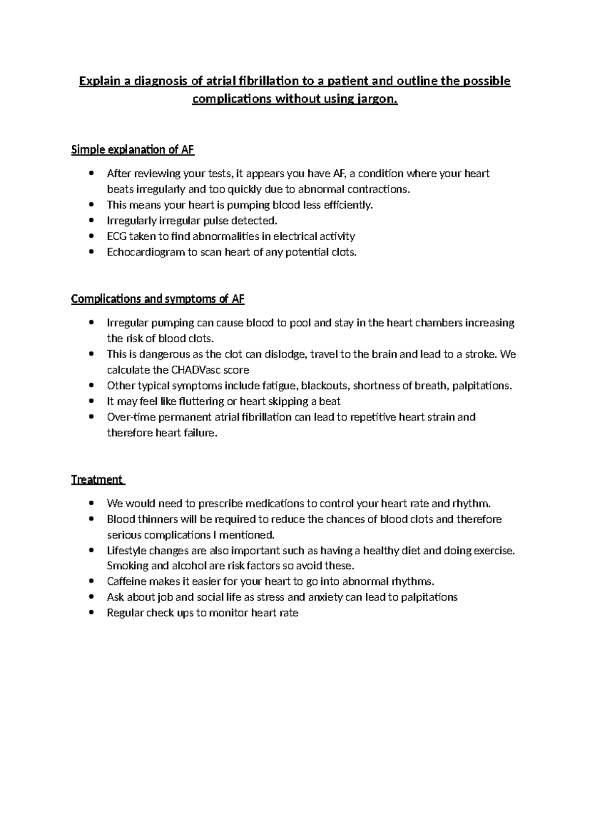 Atrial Fibrillation Patient Education: Risks, Symptoms & Treatment ...