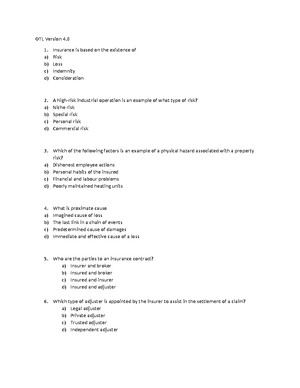 C11 - Principles and Practice of Insurance - Studocu