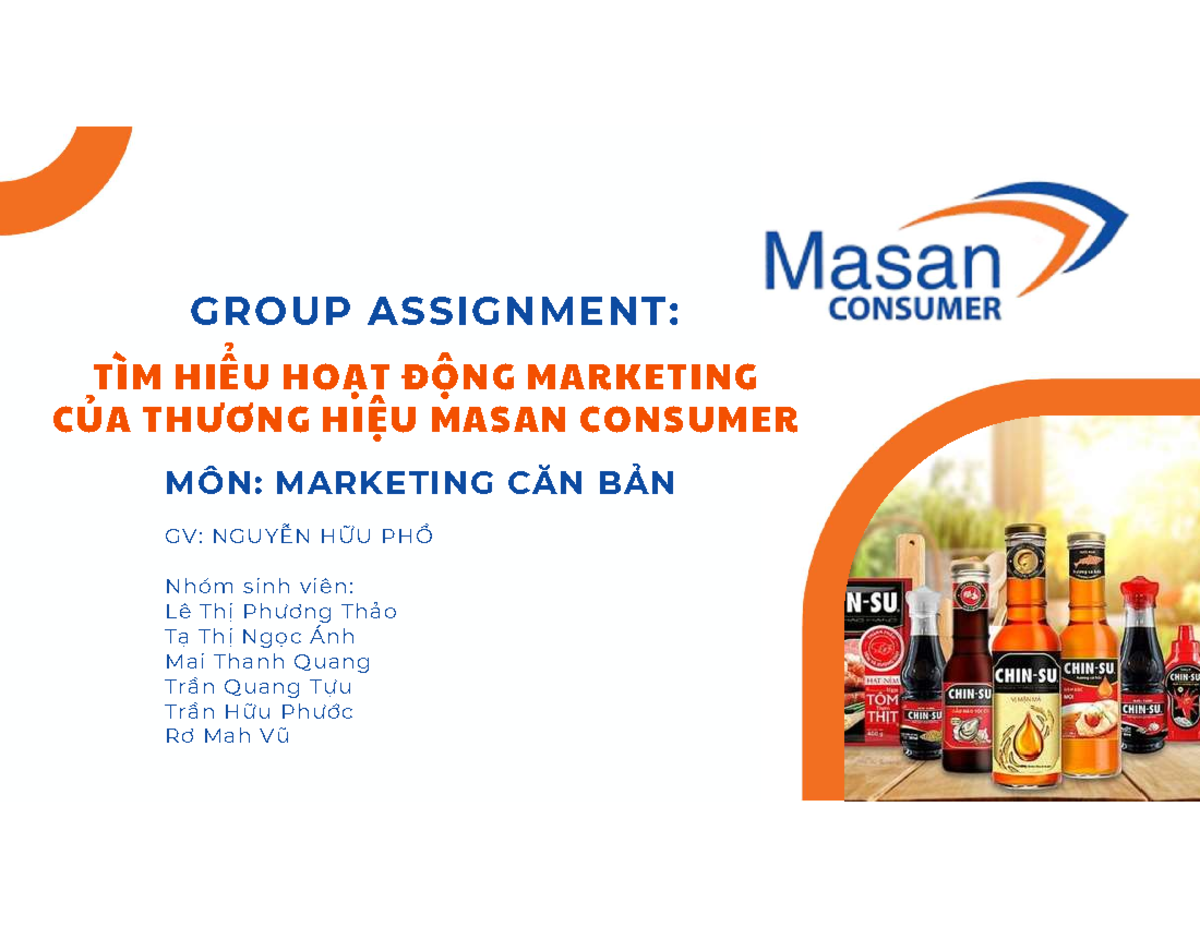 Masan Report - and and - ####### TÌM HIỂU HOẠT ĐỘNG MARKETING ...