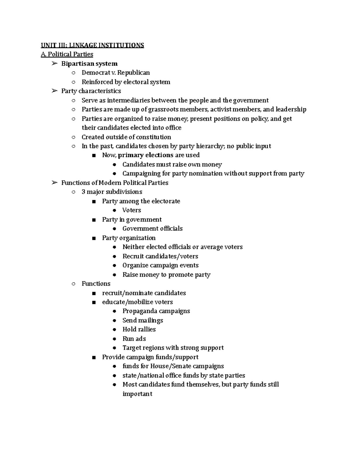 UNIT III Linkage Institutions - UNIT III: LINKAGE INSTITUTIONS A ...