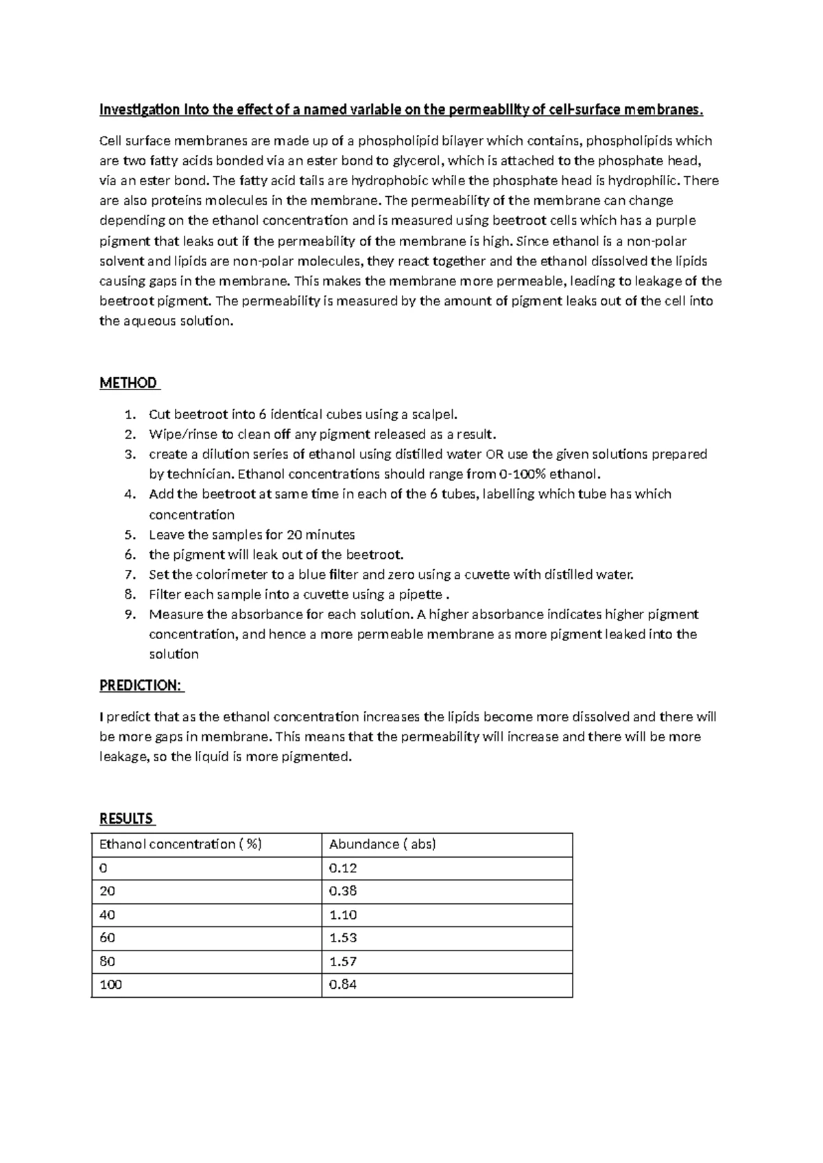 Practical 3 rate of reaction - Required practical 3: Investigation of ...