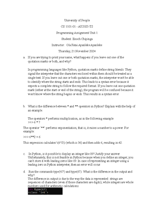 Generic Methods and classes . Discussion forum unit 6 CS 1103-01 ...