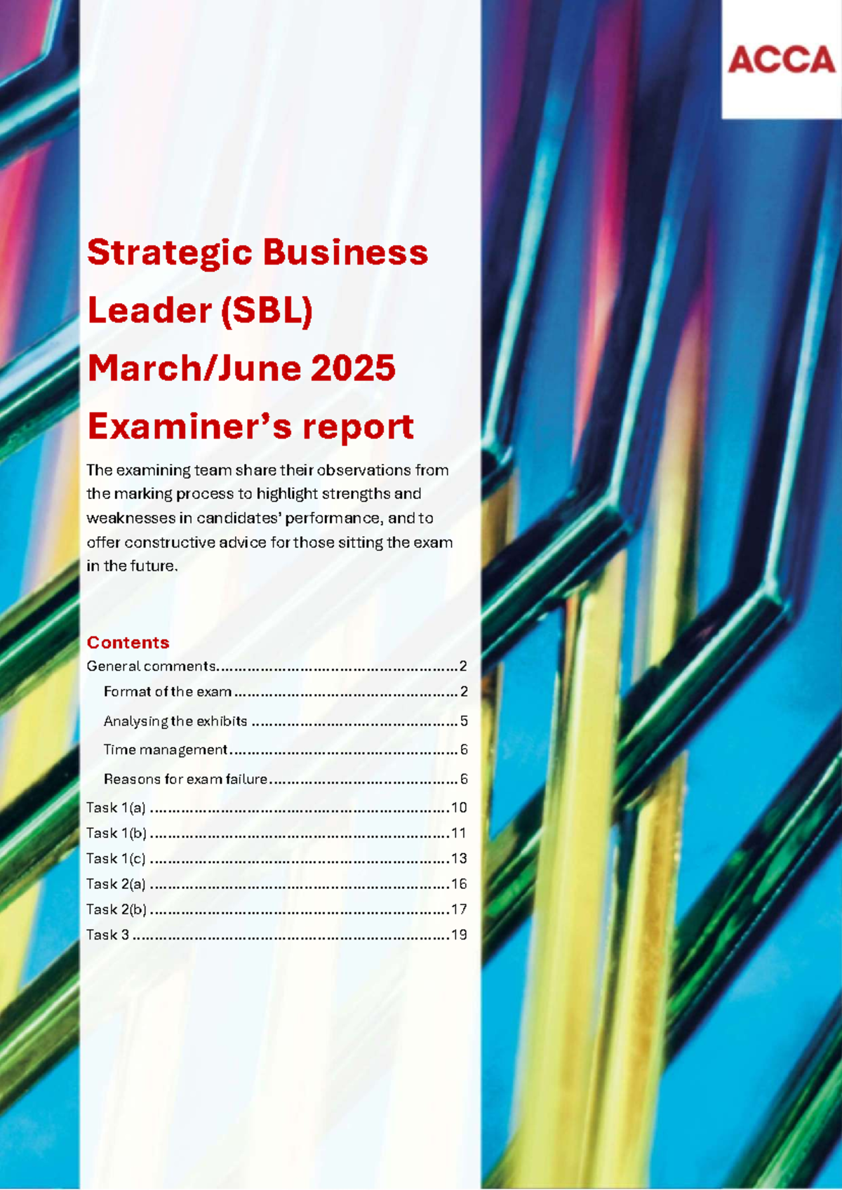 MJ25 SBL 2025 Examiner's Report: Insights and Recommendations - Studocu