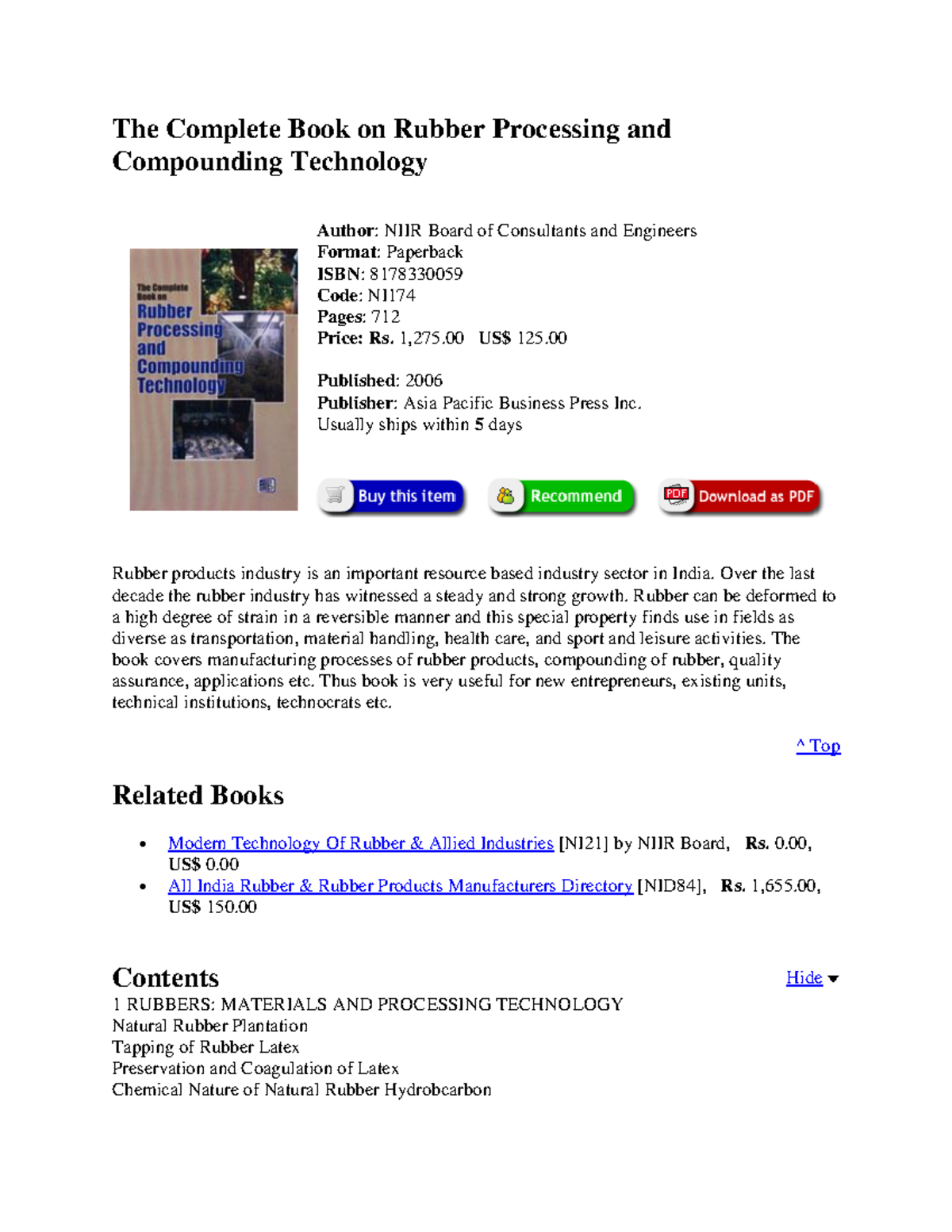 Rubber Processing and Compounding Technology: A Comprehensive Guide ...