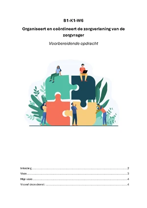 Examenverslag B1-K1 Week 5: Evaluatie Zorgplan en Casusbespreking - Studeersnel