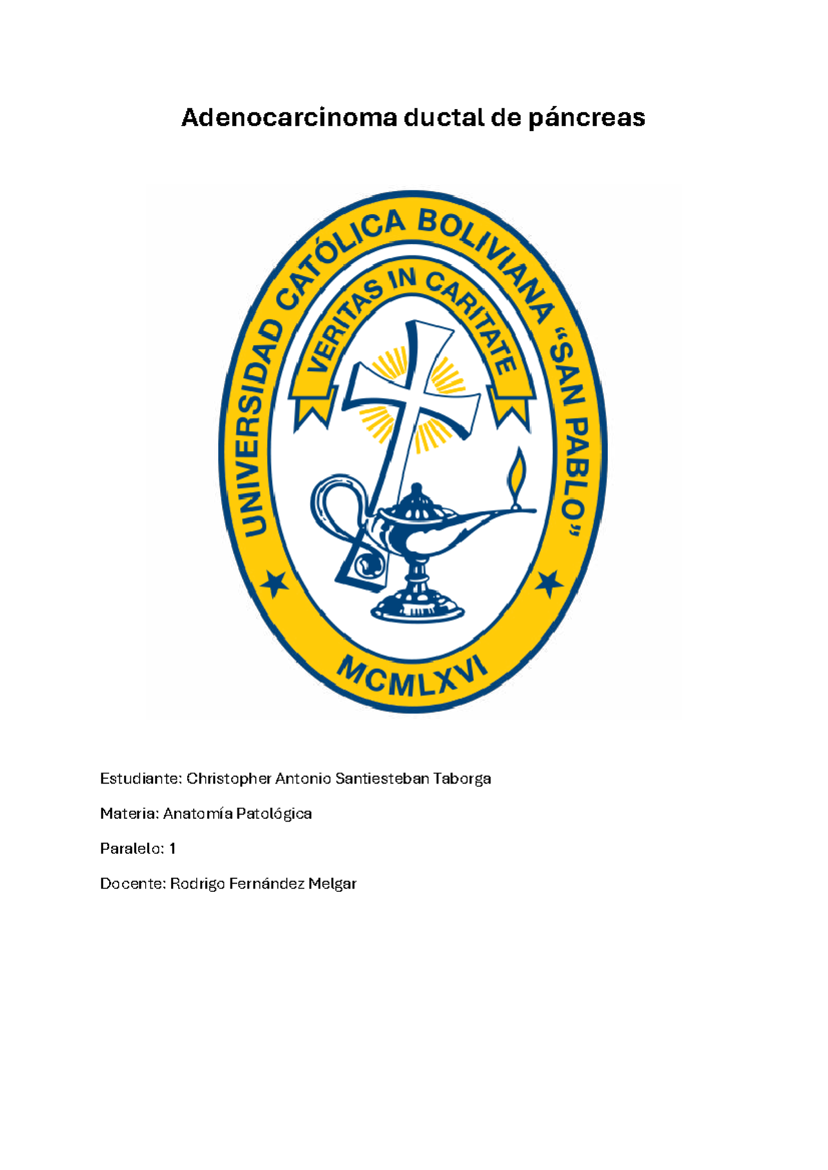 Estudio sobre el Adenocarcinoma Ductal de Páncreas - Anatomía ...