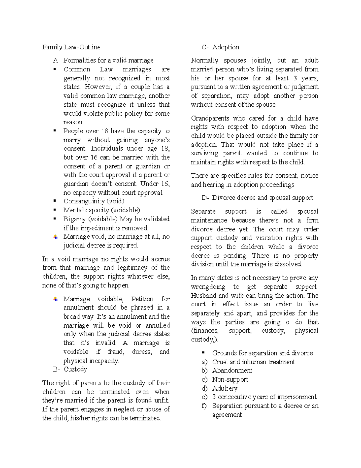 Family Law Overview: Marriage, Custody, and Support Issues (FL 2022 ...