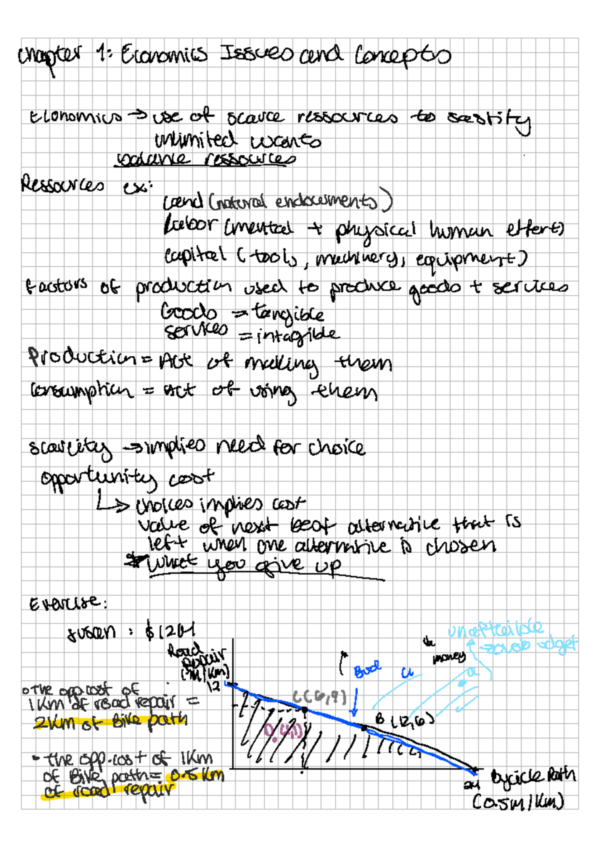 ECON 201: Comprehensive Notes on Economic Concepts and Theories - Studocu