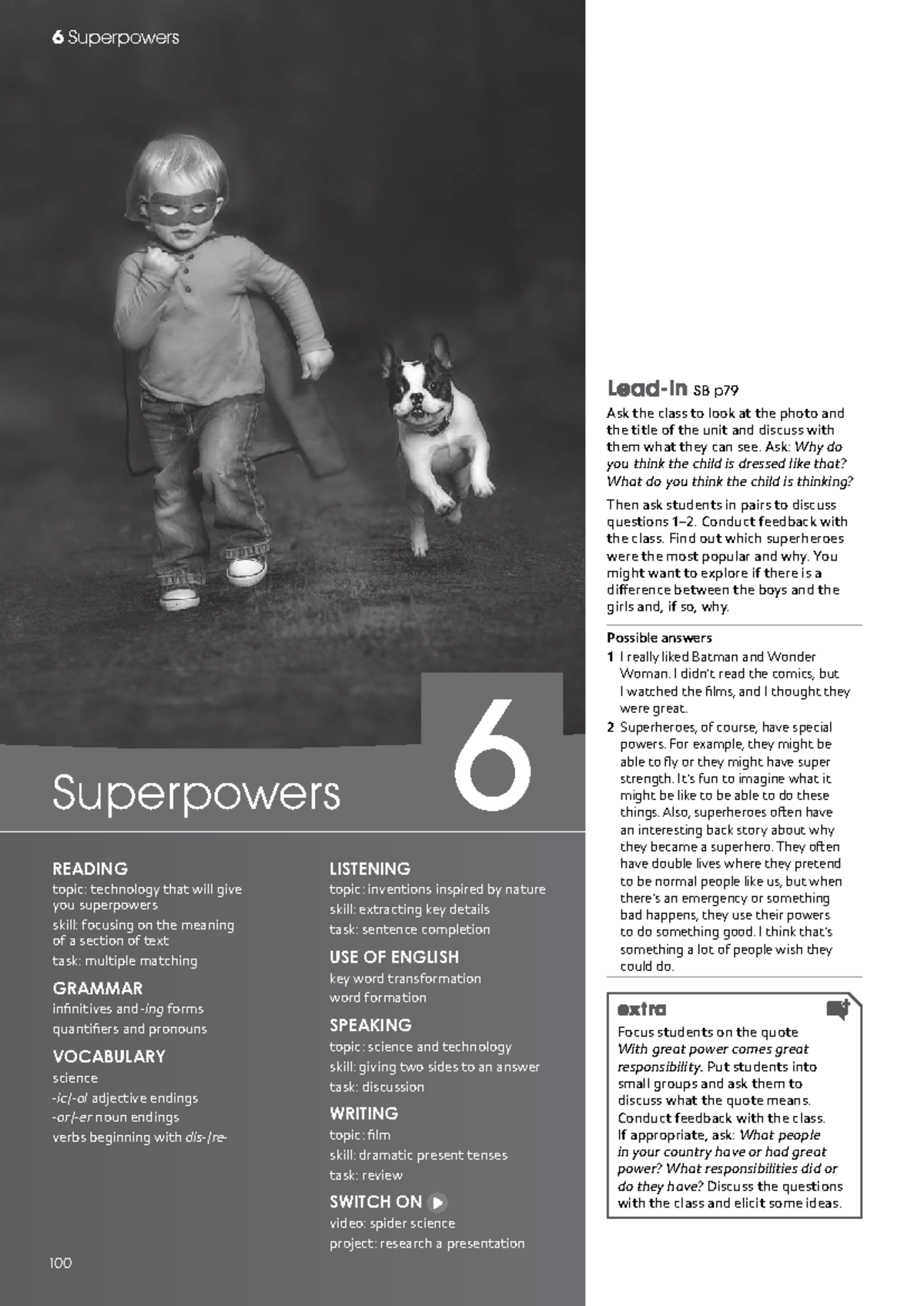 6 Superpowers: Engaging Activities and Discussions for Unit 6 - Studocu