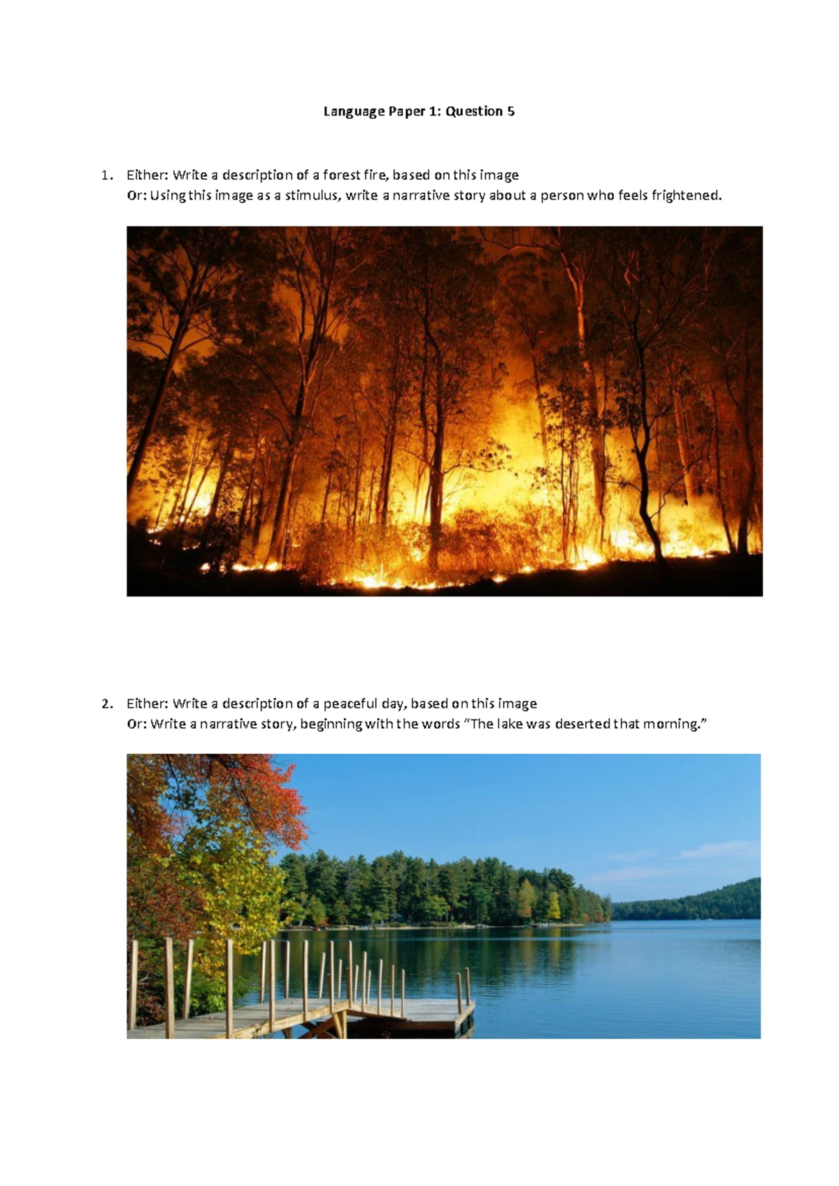 Creative Writing Q5 - AQA English Language Paper 1 Analysis - Studocu