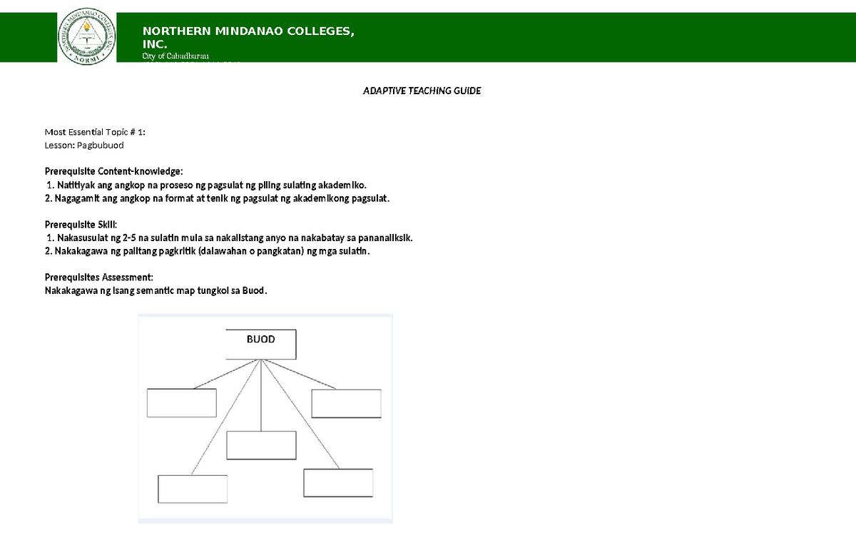 Fil 12 atg4 - Comprehensive Guide on Adaptive Teaching Strategies - Studocu