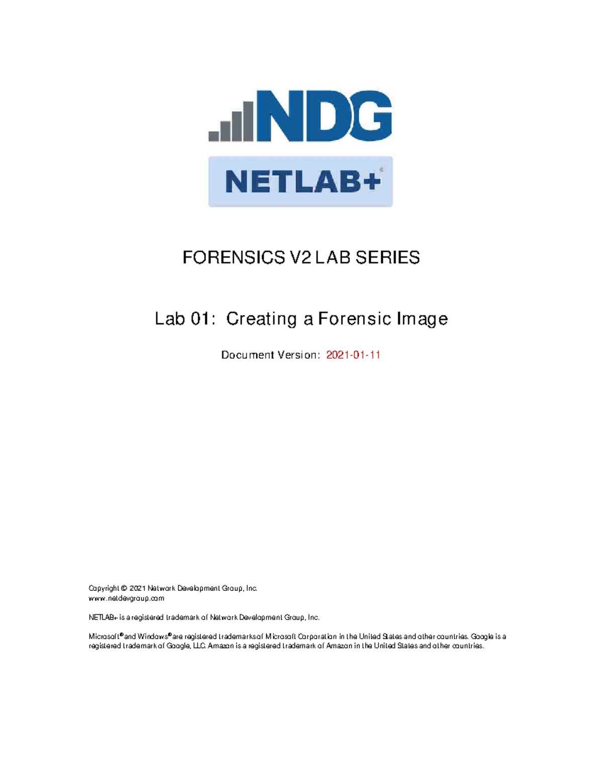 NDG Forensics V2 Lab 01: Creating a Forensic Image Guide - Studocu