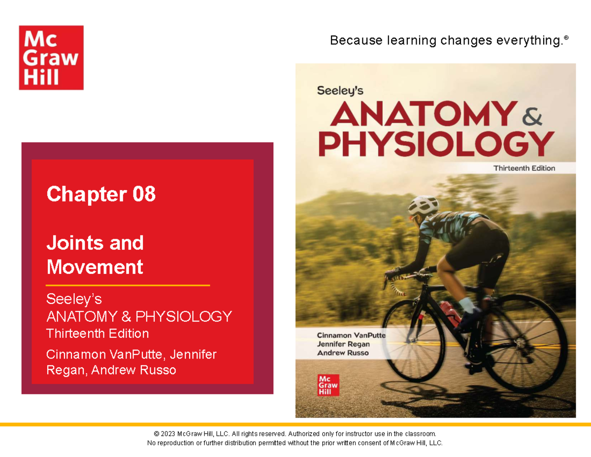 Joints and Movement: Chapter 08 Overview - Anatomy & Physiology - Studocu