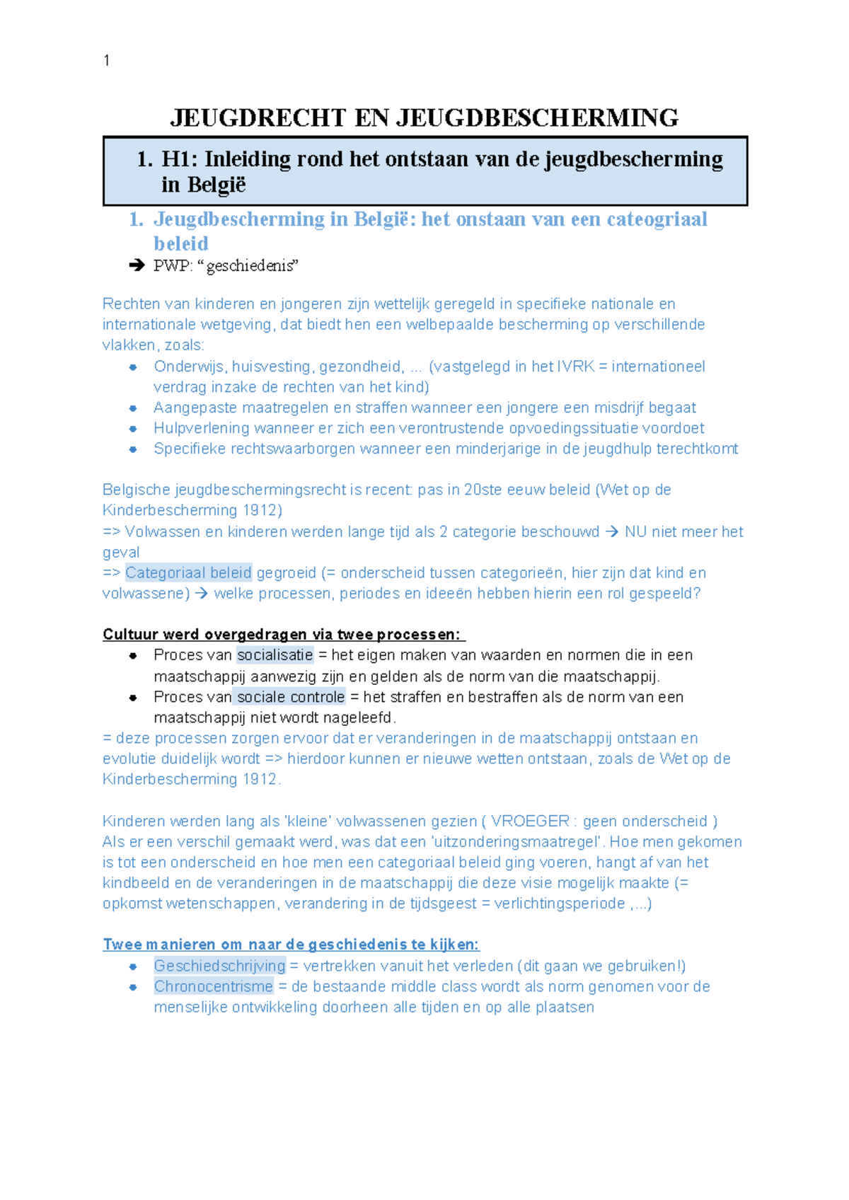 Jeugdrecht en Jeugdbescherming: Historische Ontwikkelingen en Huidige ...