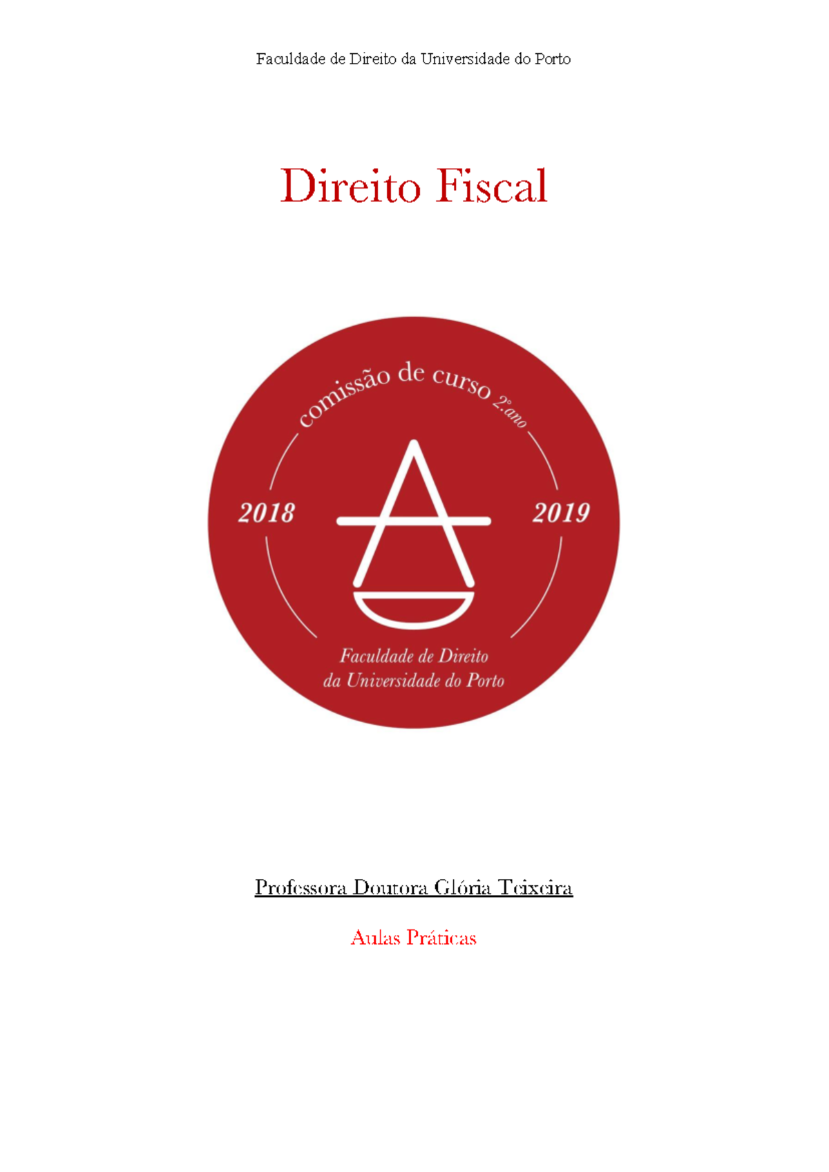 Direito Fiscal - Aulas Práticas CC2 2018/19 para Exame - Studocu