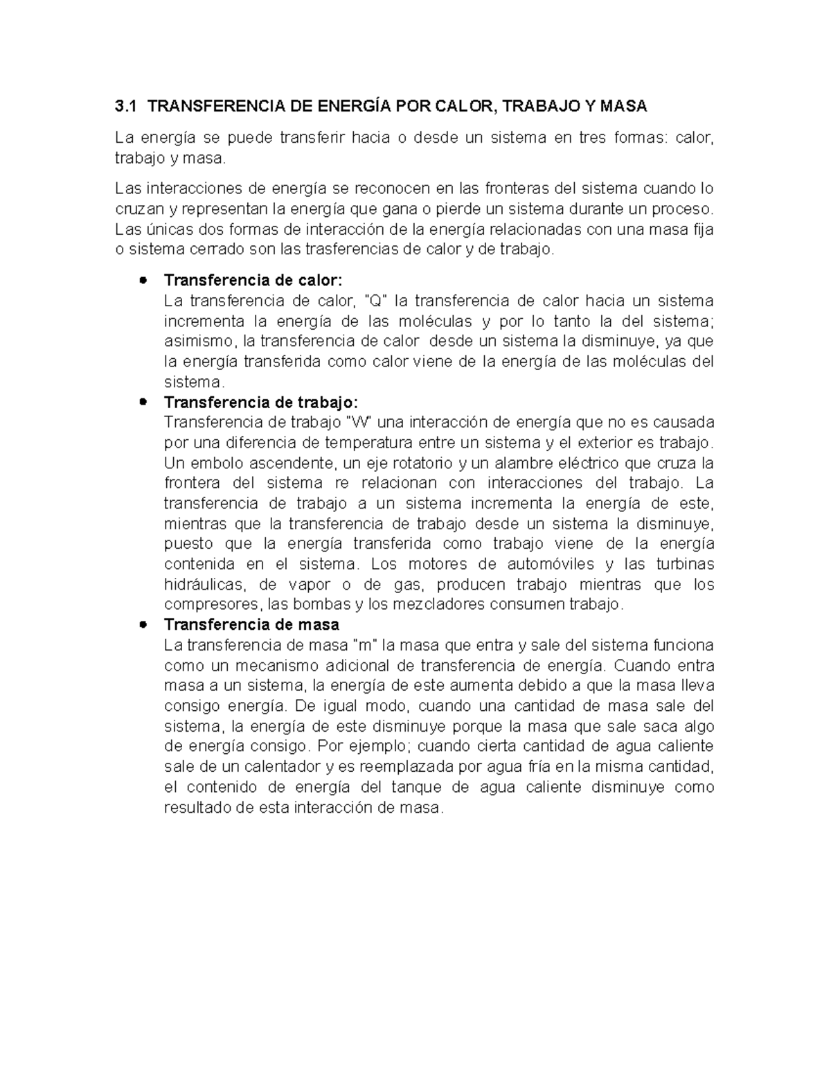 Hoja De Trabajo De Transferencia De Calor Aplicaciones De La