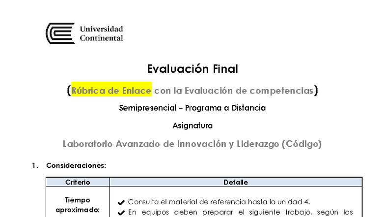 Evaluación Final de Competencias en Laboratorio Avanzado (Código) - Studocu