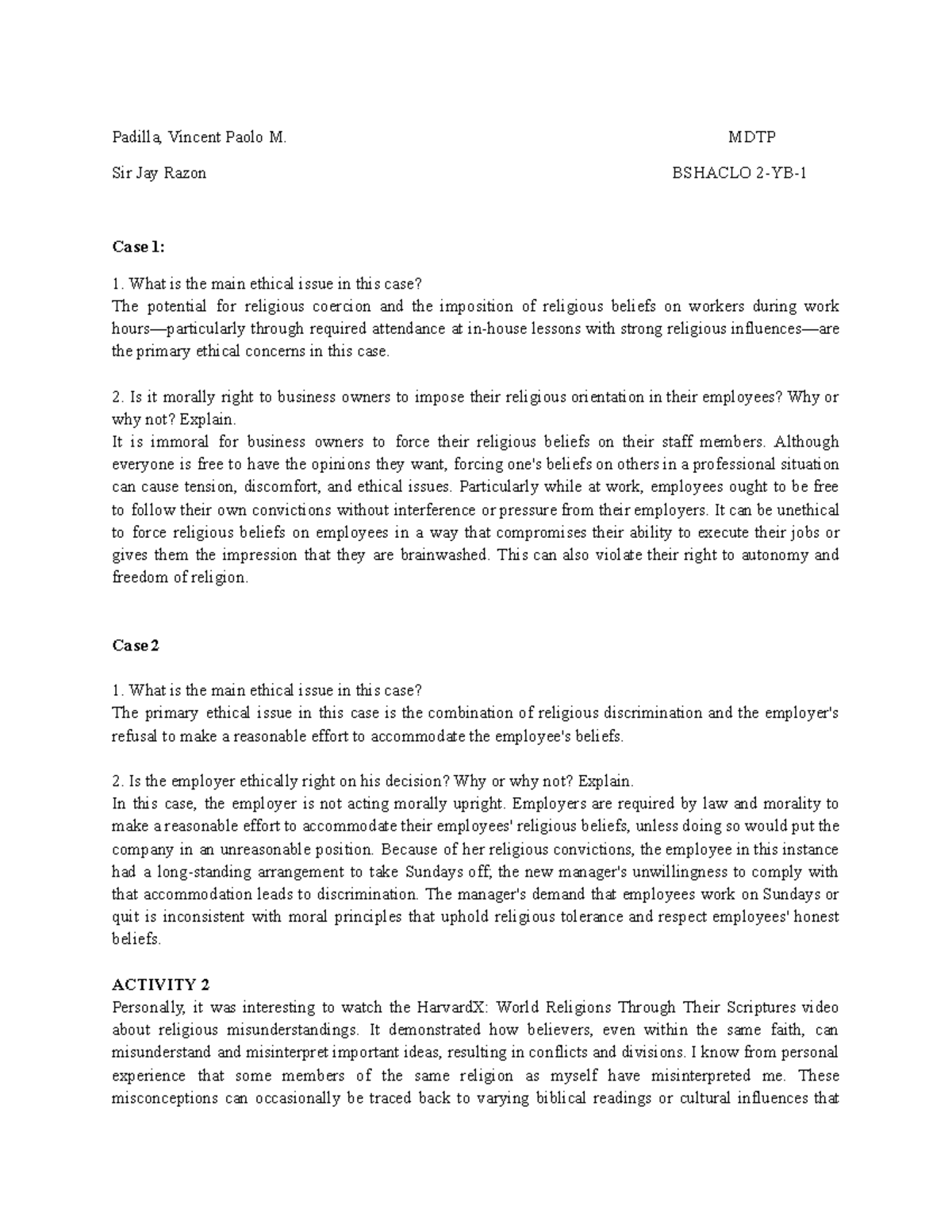 Mdtp - HAPPY REVIEW - Padilla, Vincent Paolo M. MDTP Sir Jay Razon ...