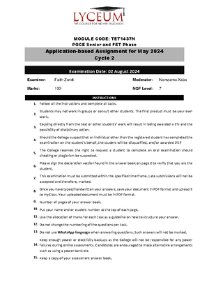 Lesson Plan Gr 7 Technology T1 W5-6 - GRADE 7 TERM 1 WEEK 5 & 6 Role ...