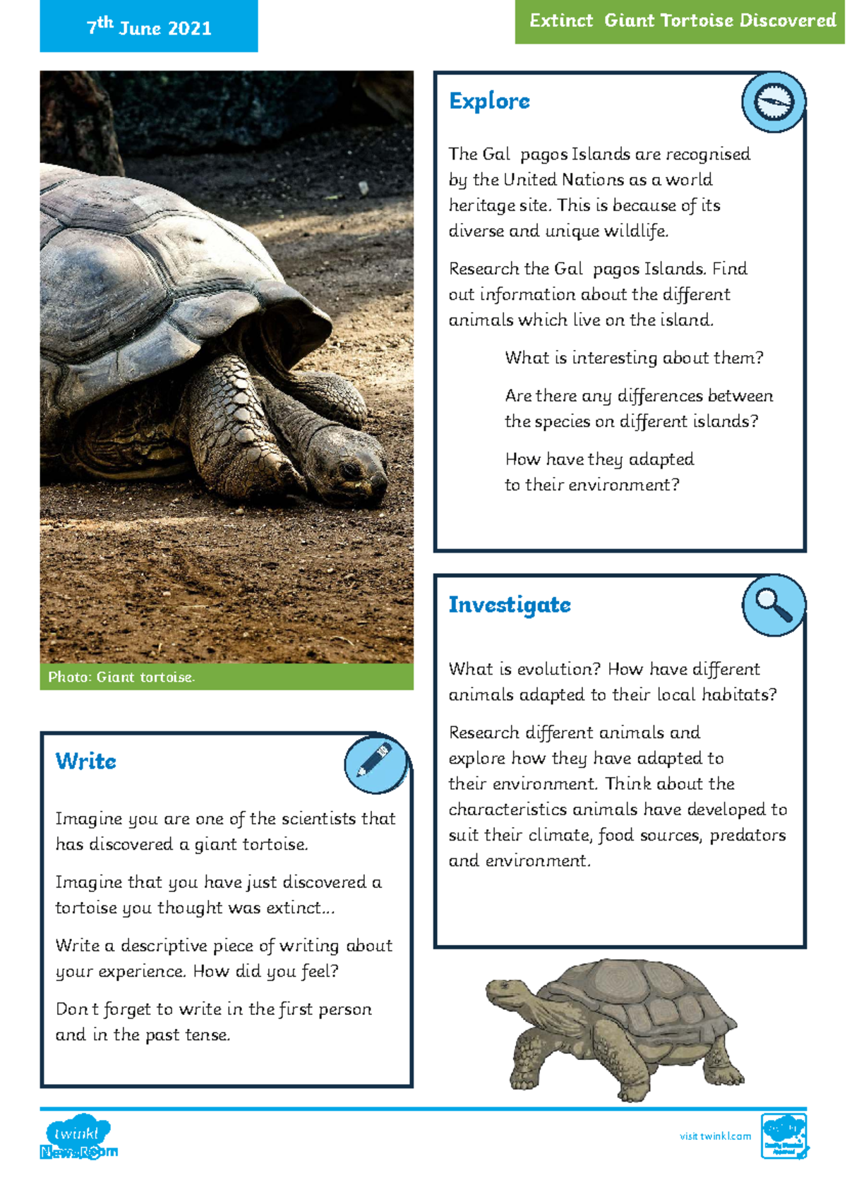 3. Extension Tasks - Exploring the 'Extinct' Giant Tortoise Discovery ...